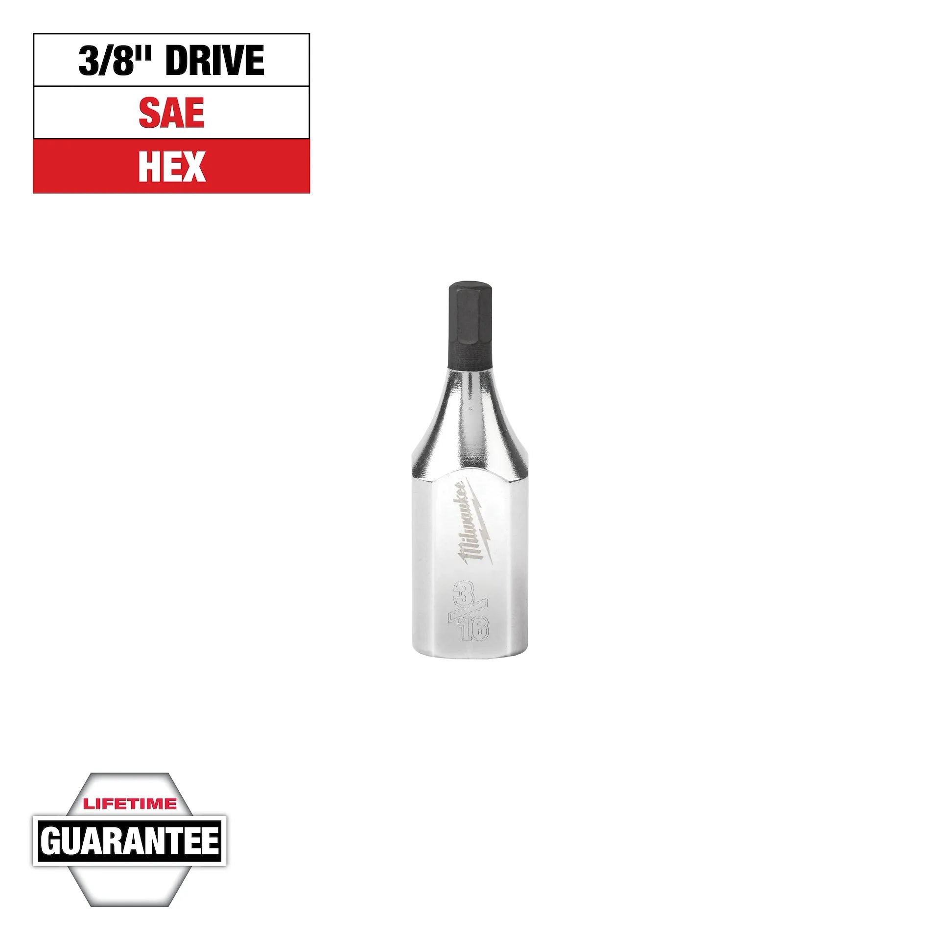 MILWAUKEE 45-34-1043 3/8" Drive 3/16" Hex Bit Socket – Dynamite Tool